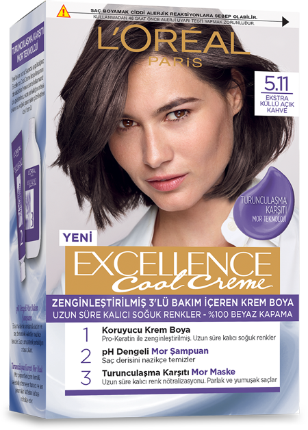Excellence Cool Creme 5.11 Ekstra Küllü Açık Kahve | L'Oréal Paris